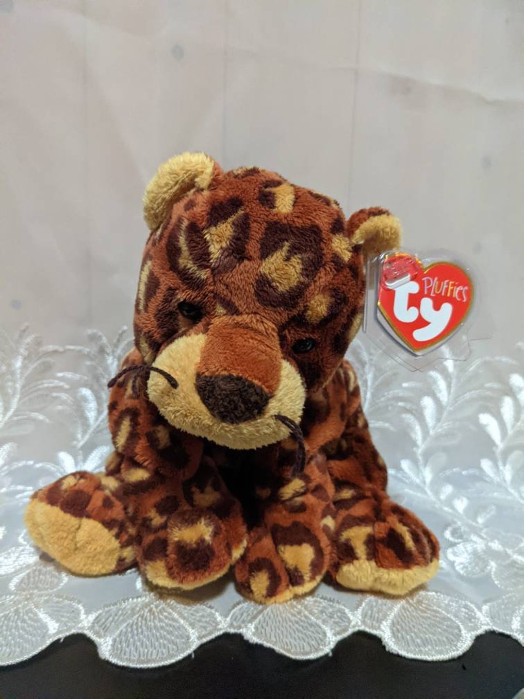 Ty Pluffies Collection - Pokey the Leopard 8.5 In. Near Mint Vintage Plush Toy. - Etsy