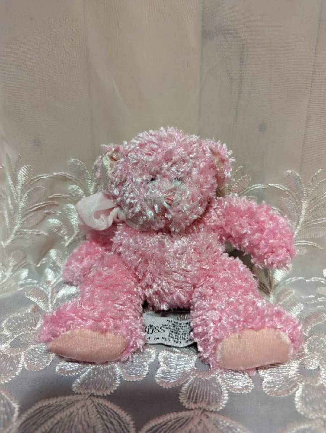 Russ - Bubbles the Pink Adorable Teddy Bear (5in) Cute Collectibles - Etsy