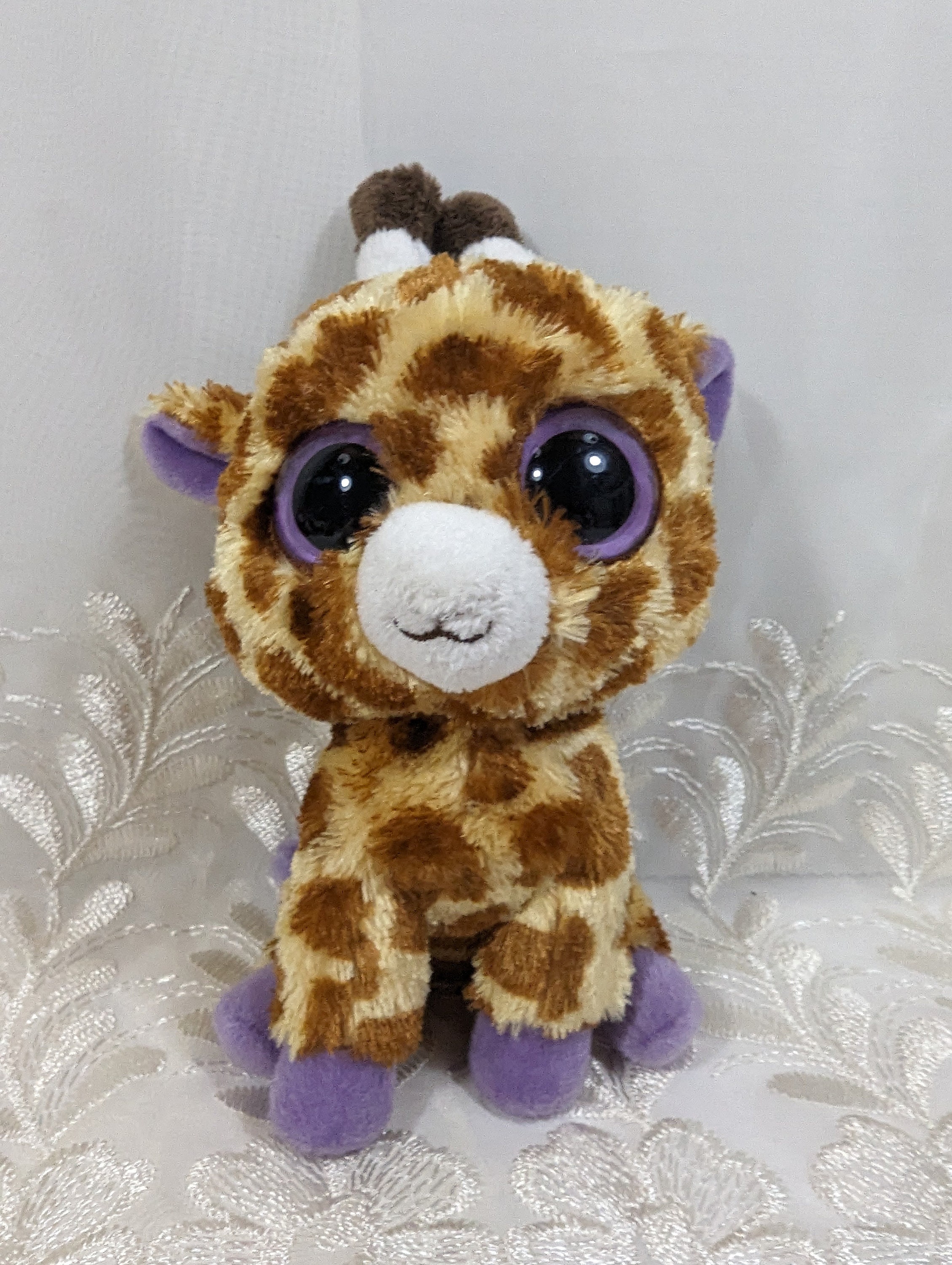 Ty Beanie Boos Safari the Giraffe 1st Gen Purple Hang Tag Plush Toy rare 6in No Tag Scuffed Eyes Etsy UK