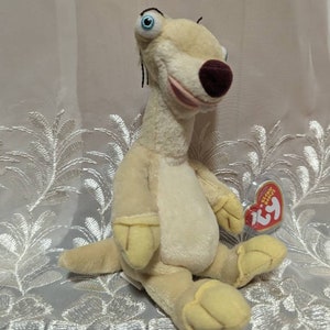 Ty Beanie Babies Sid the Sloth From the Movie Ice Age rare Mint Plush Toy 7in - Etsy