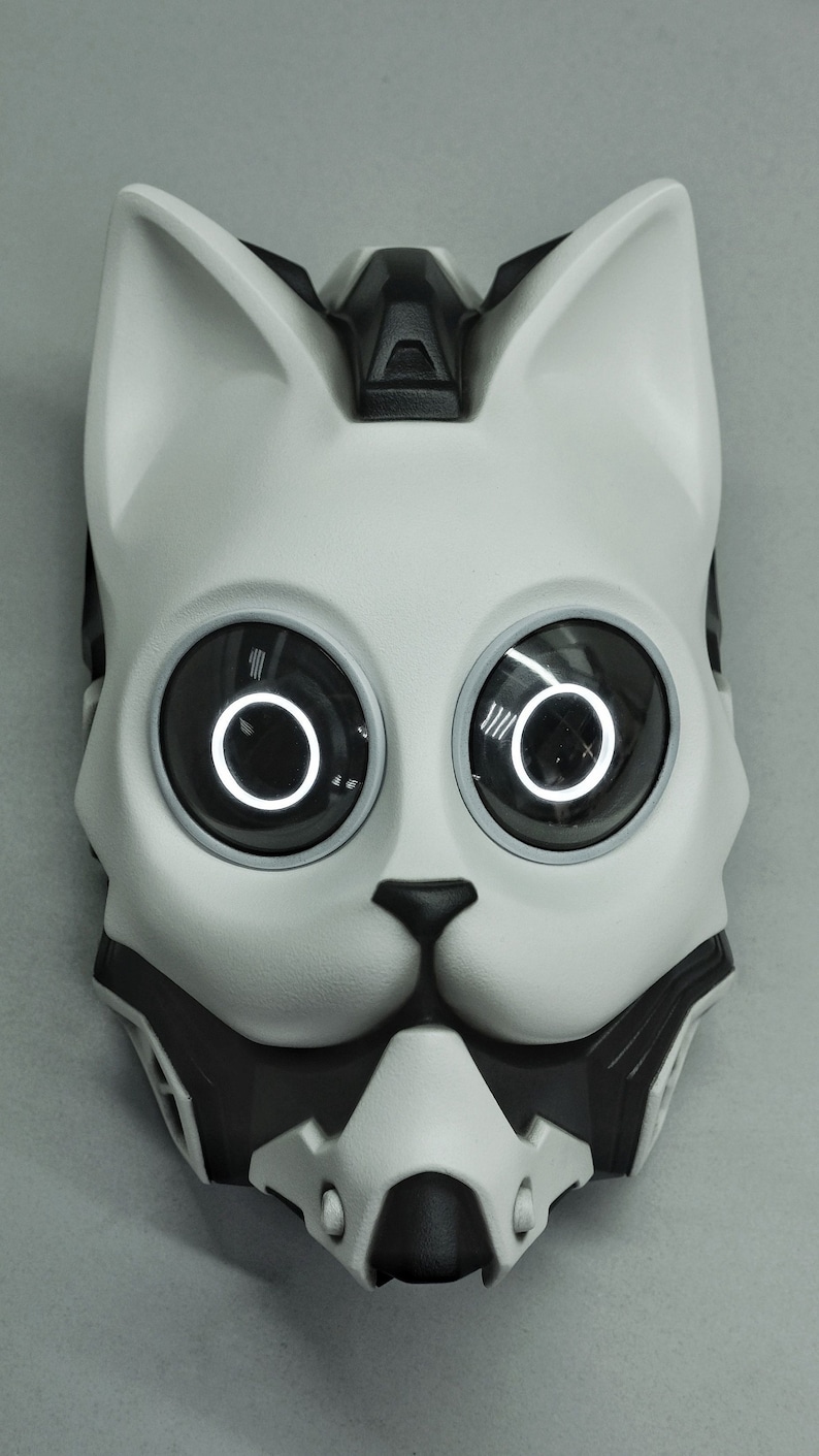 Cyberpunk Neo-neko Mask - Etsy