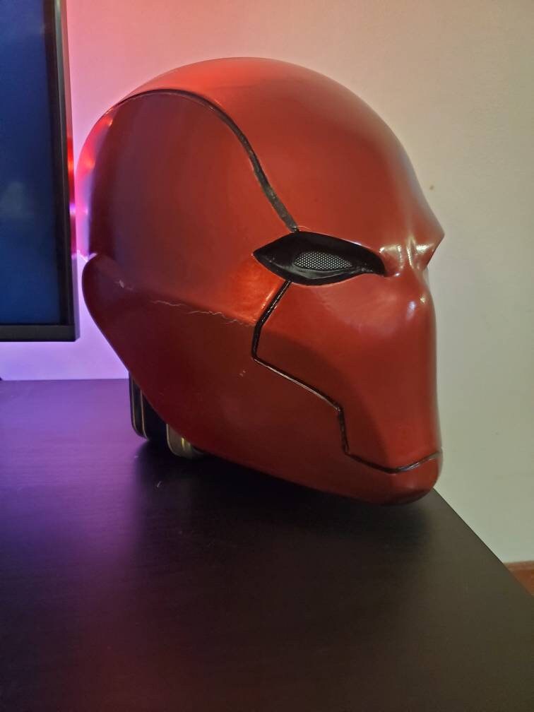 Red Hood Helmet 3d Printed. - Etsy