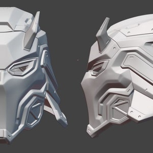Cyber Samurai - Cosplay Helmet - Etsy