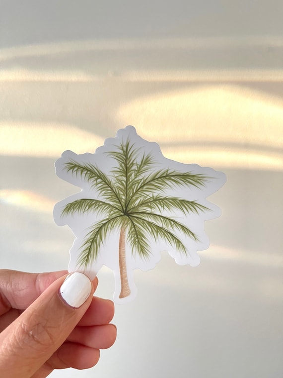 Palm Clear Sticker Die Cut Sticker/palm | Etsy