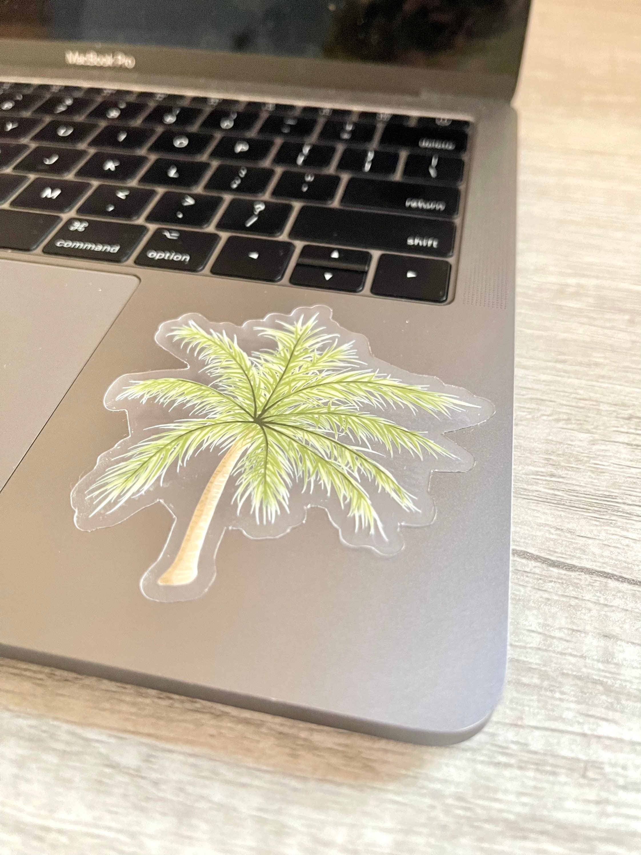 Palm Clear Sticker Die Cut Sticker/palm Tree/waterproof/dishwasher Safe ...