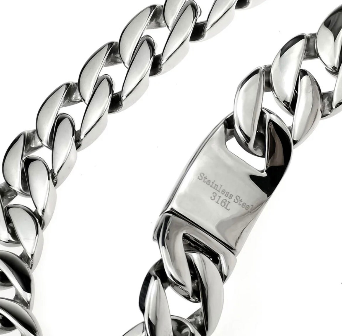 31 Mm, Silver Chunky Heavy Choker Necklace, Matte, , Trendy Unisex ...
