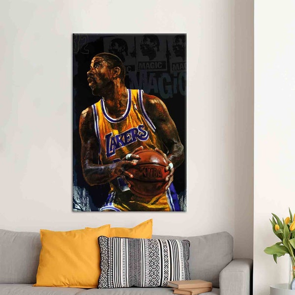 Magic Johnson Poster - Etsy