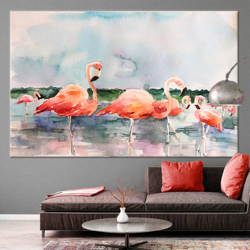 Flamingo Wall Art - Etsy