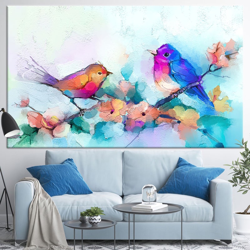 Bird Canvas - Etsy