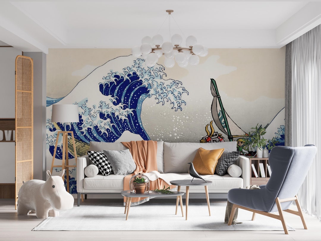 The Legend of Zelda Windwaker the Great Wave off Kanagawa Wall Paper ...