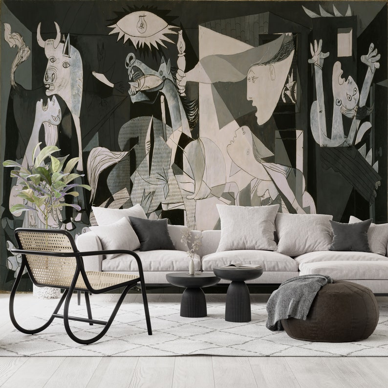 Guernica Pablo Picasso Wall Paper Peel and Stick Modern Art - Etsy