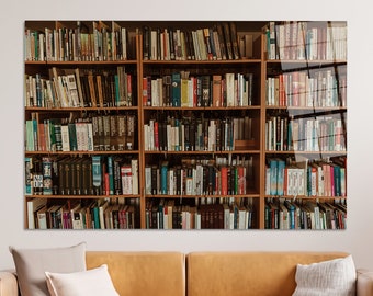 Library Photo Glass - Etsy