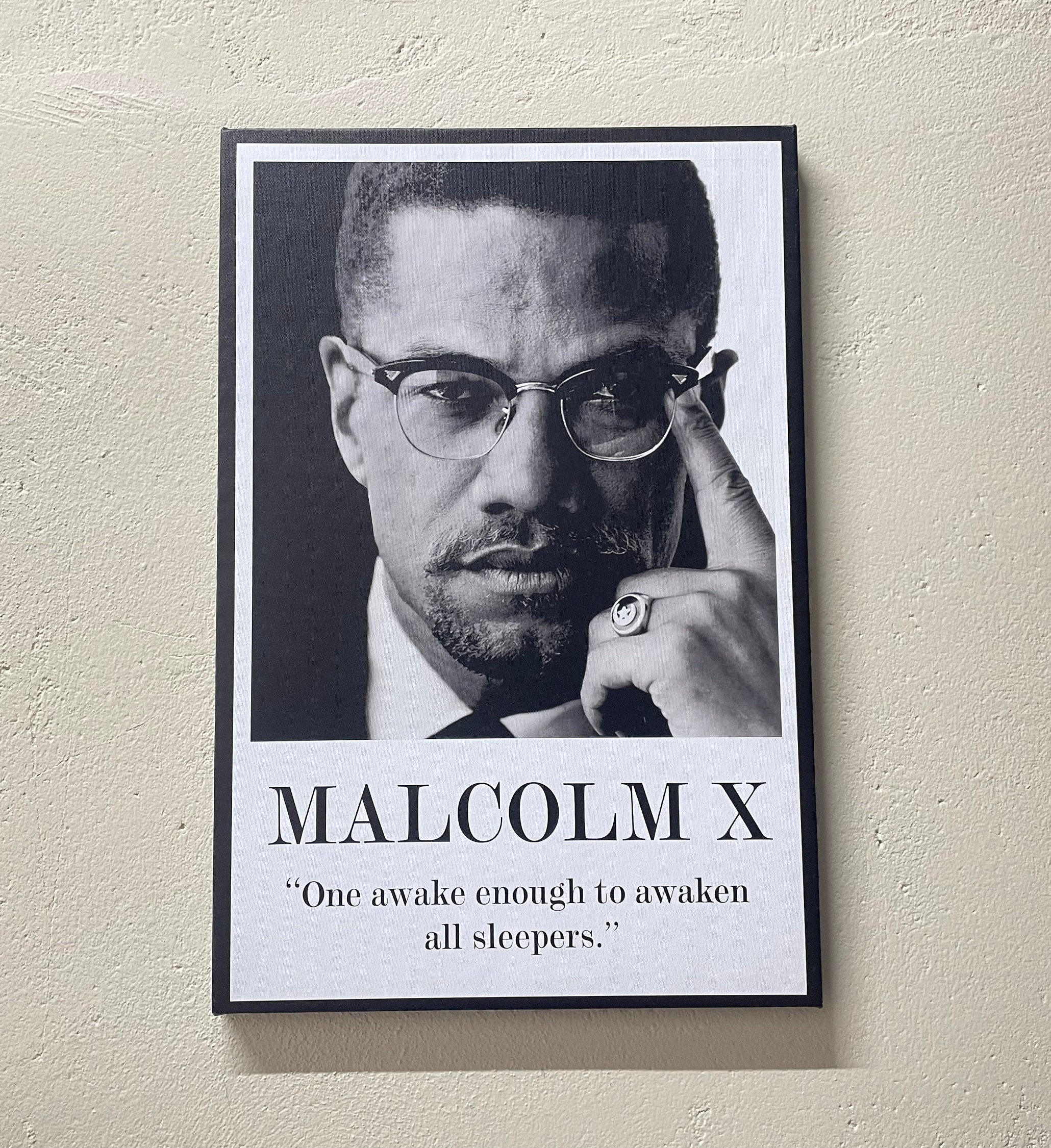 Cuadros De Malcolm X Póster De Malcolm En El Medio, Película De