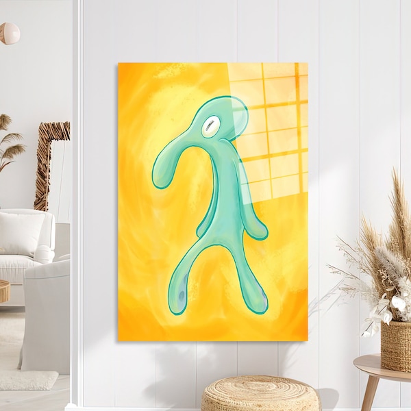 Squidward Painting - Etsy
