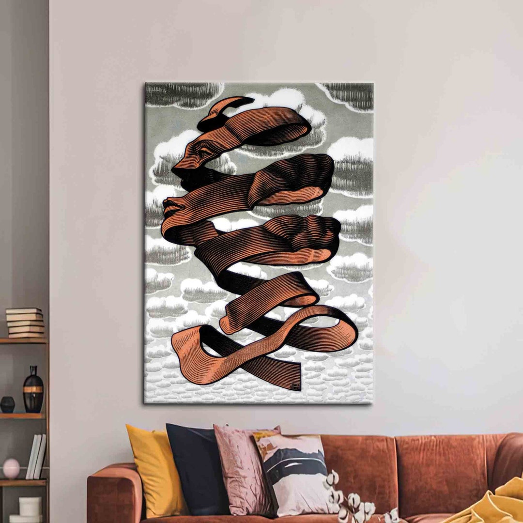 Rind by MC Escher Modern Canvas Poster Maurits Cornelis - Etsy