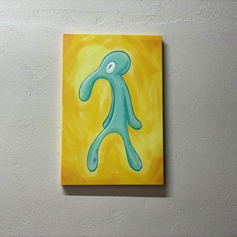Squidward Painting - Etsy