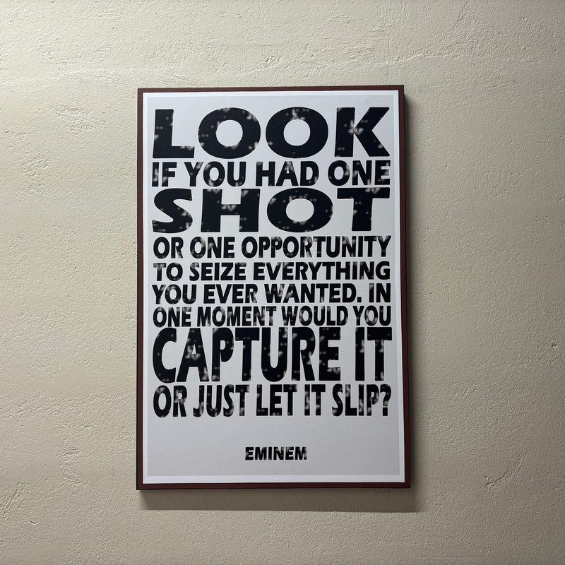 Song Lyrics Eminem - Etsy UK