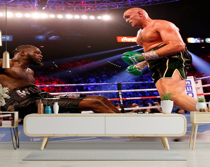 Boxing Wall Painting, Bright Wall Paper, , 3d Wall Paper, Boxing Gloves ...