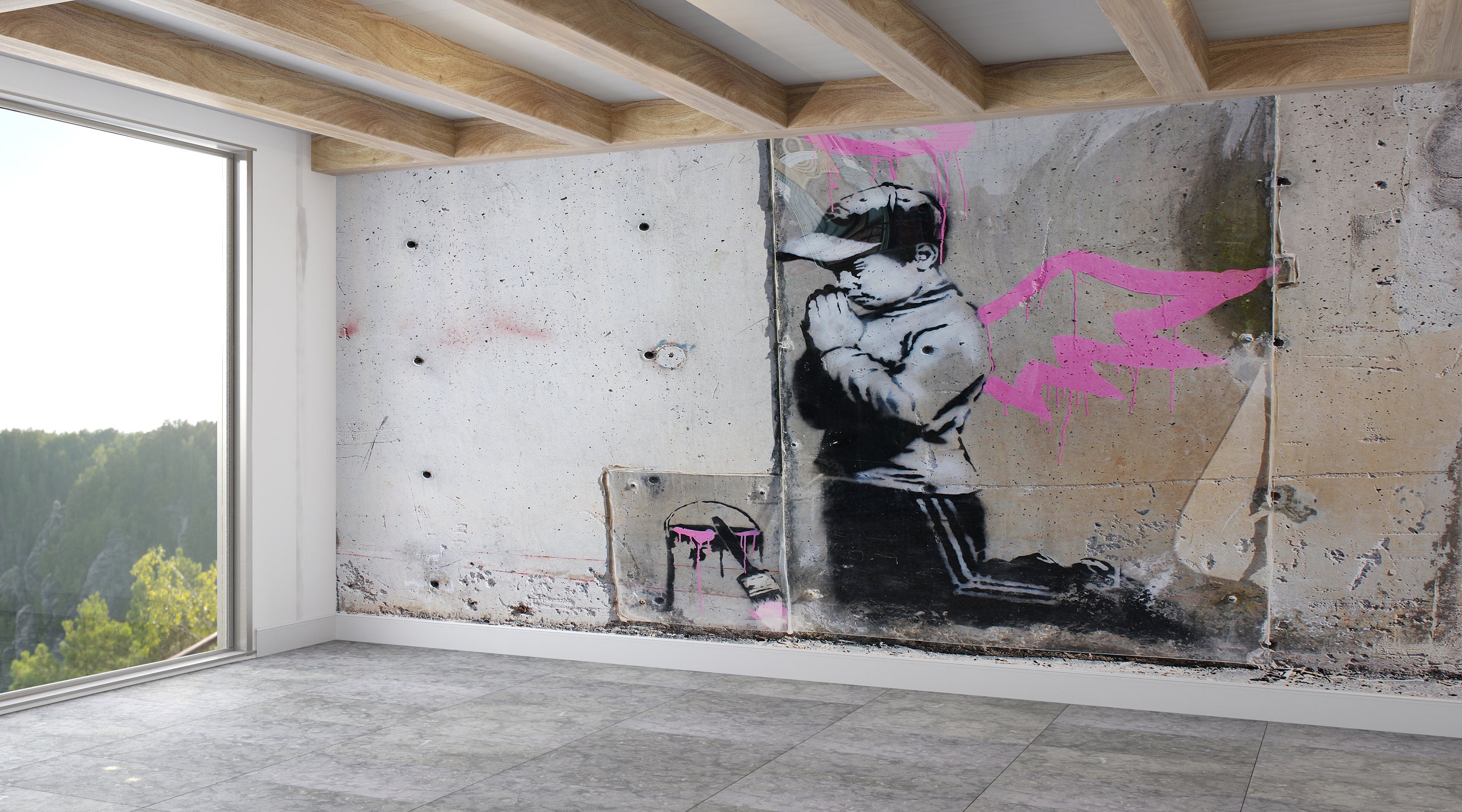 Banksy Street Art 3d