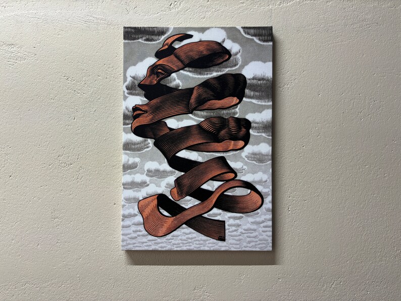 Rind by MC Escher, Modern Canvas Poster, Maurits Cornelis Escher Canvas ...