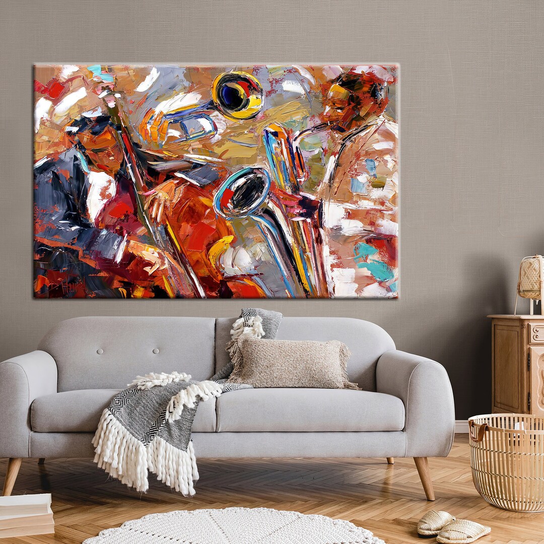Abstract Jazz Art Jazz Painting Music Wall Art African - Etsy