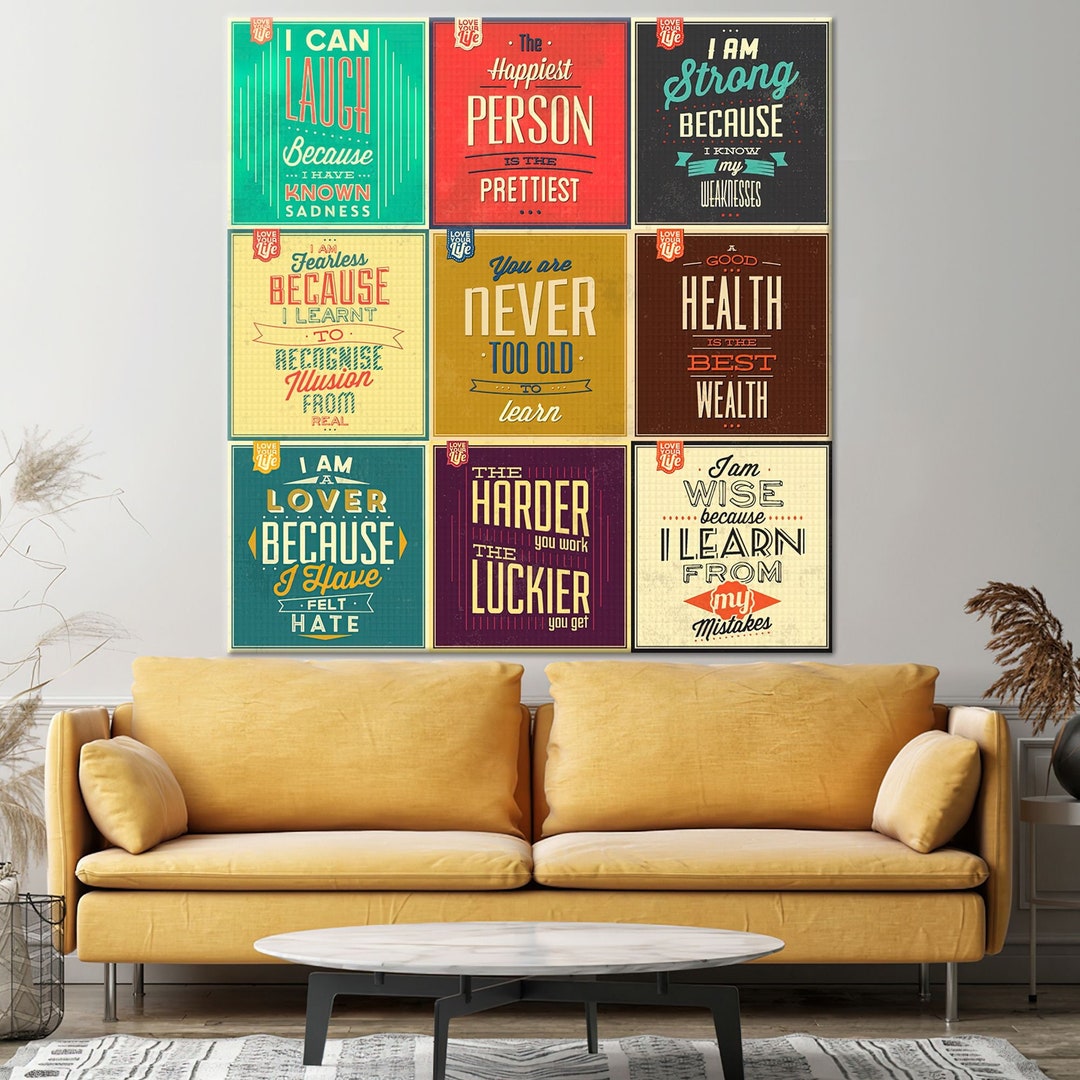 Motivational Canvas, Motivational Poster, Motivational Quotes Print ...