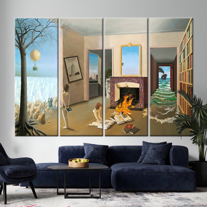 Surrealist Canvas Wall Art: Dominique Appia Masterpiece - Etsy