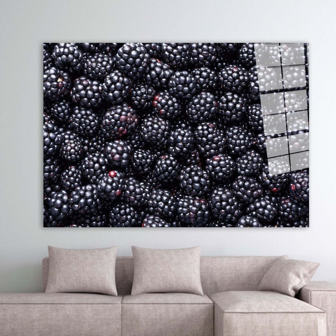 Blackberry Canvas Print: Modern Kitchen Wall Art - Etsy