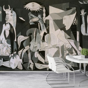 Guernica Pablo Picasso Wall Paper Peel and Stick Modern Art - Etsy