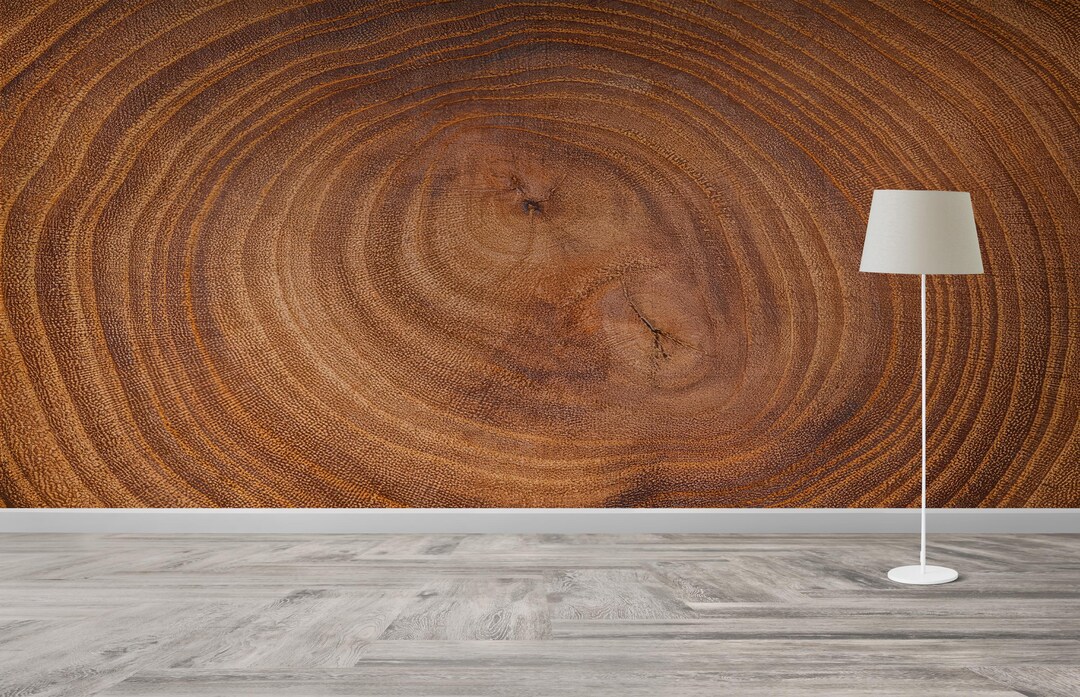 Tree Trunk Wood Wallpaper: Modern Wall Art Print - Etsy