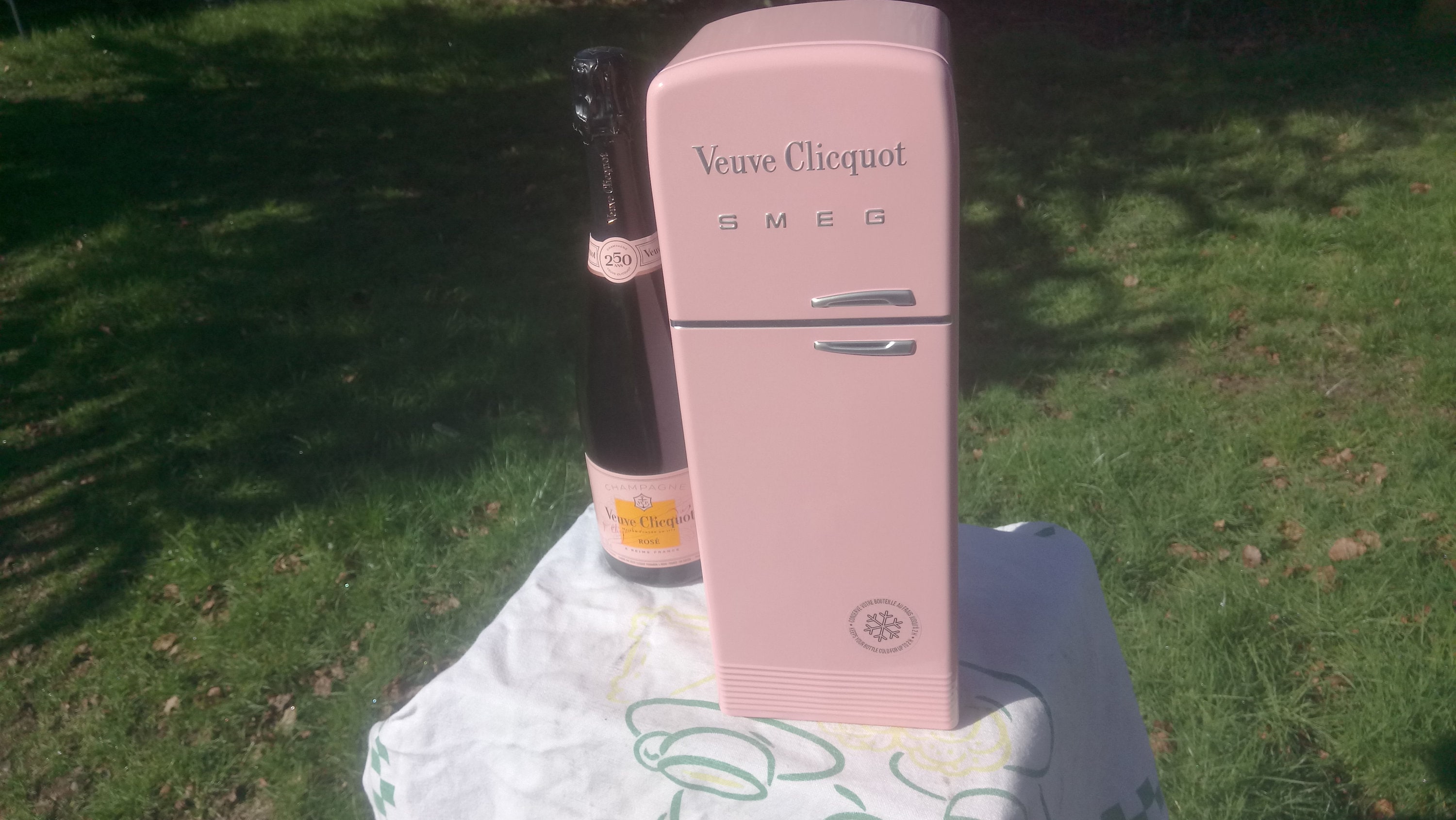 Very Rare : Veuve Clicquot SMEG Pink Fridge Box - for Champagne Bottle ...