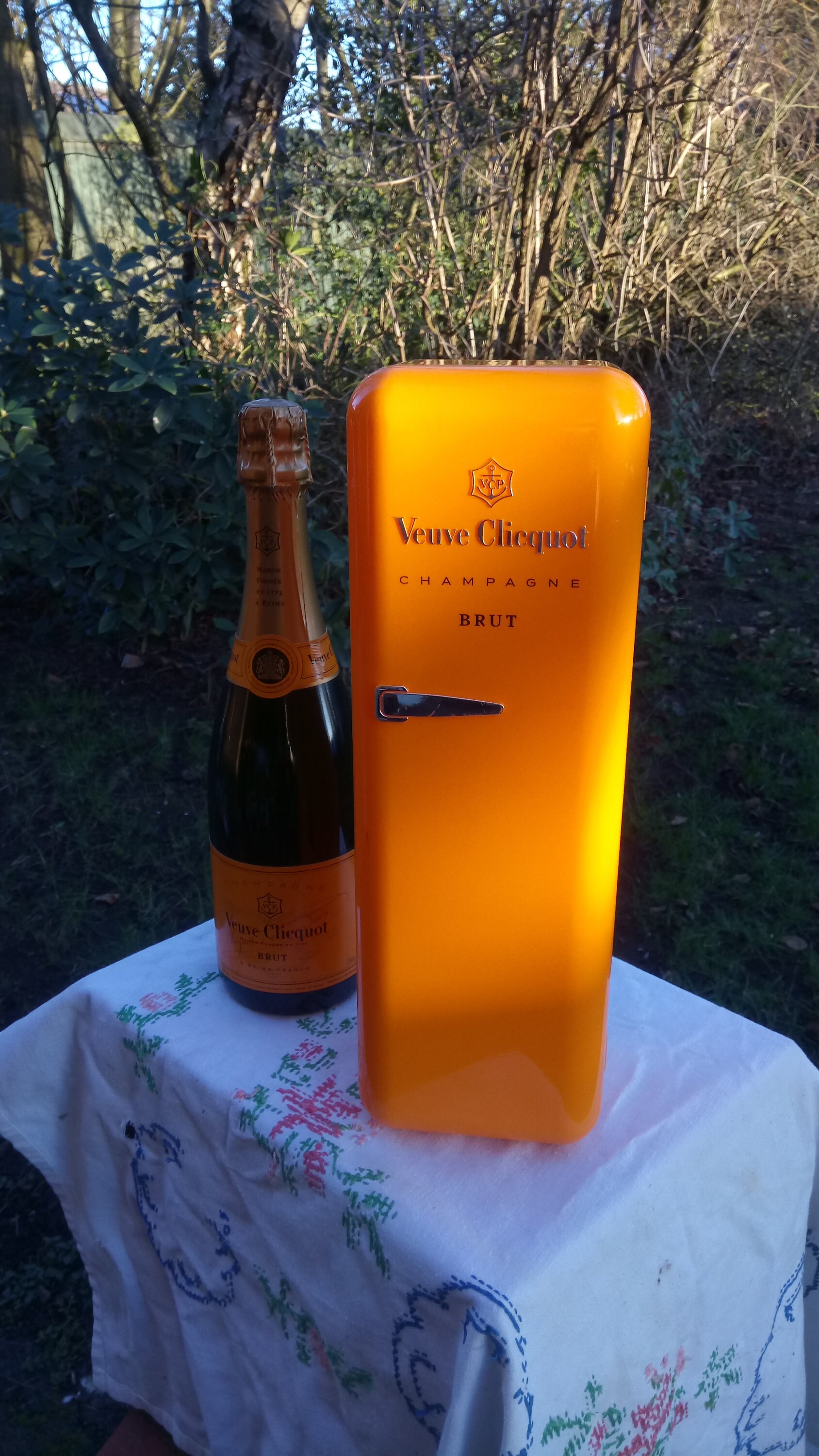 Very Rare : Veuve Clicquot Orange Fridge Box - for Champagne Bottle ...