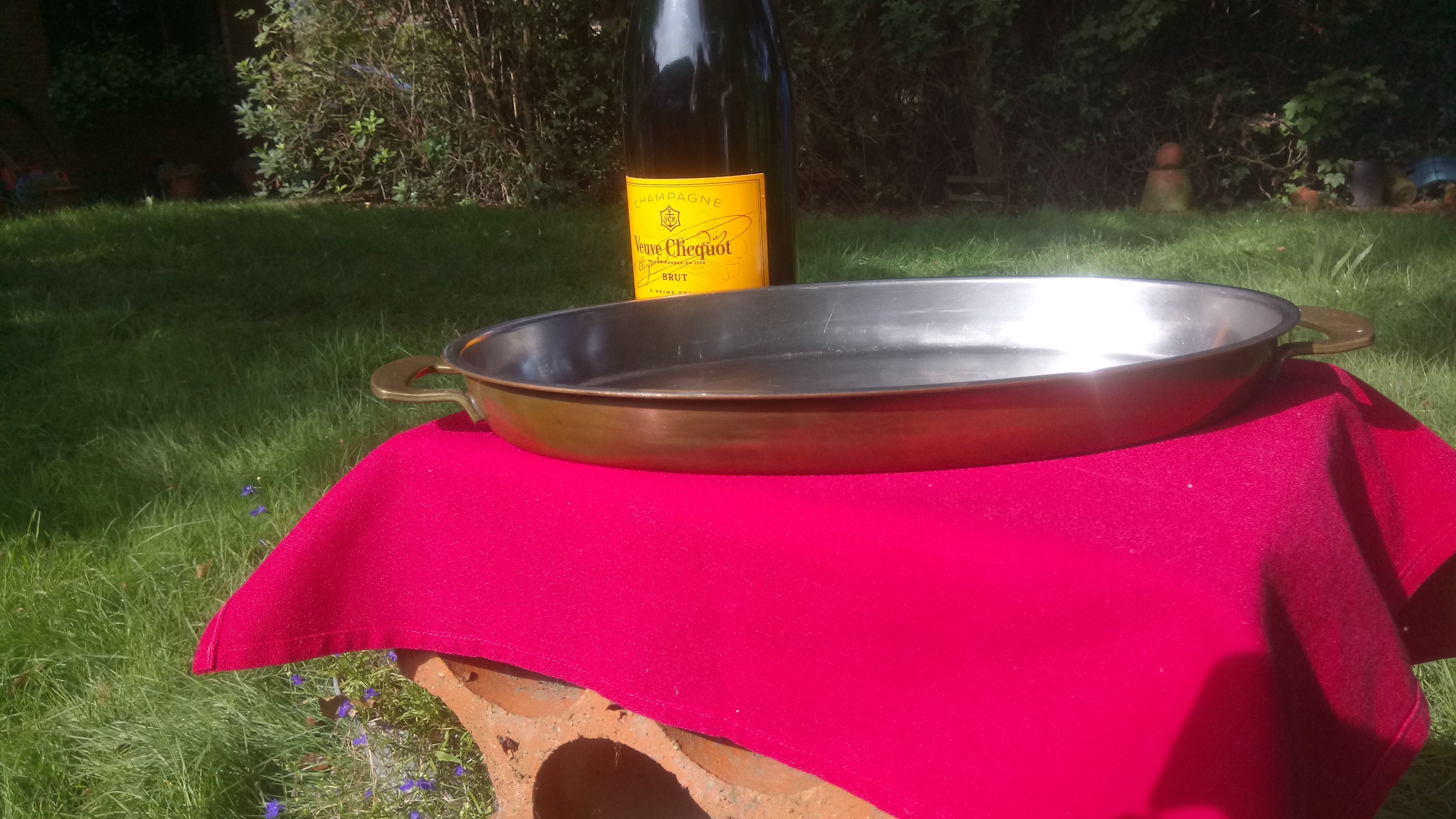 Swiss Made SPRING Culinox Copper Oval Fish Pan With Brass Handles ...