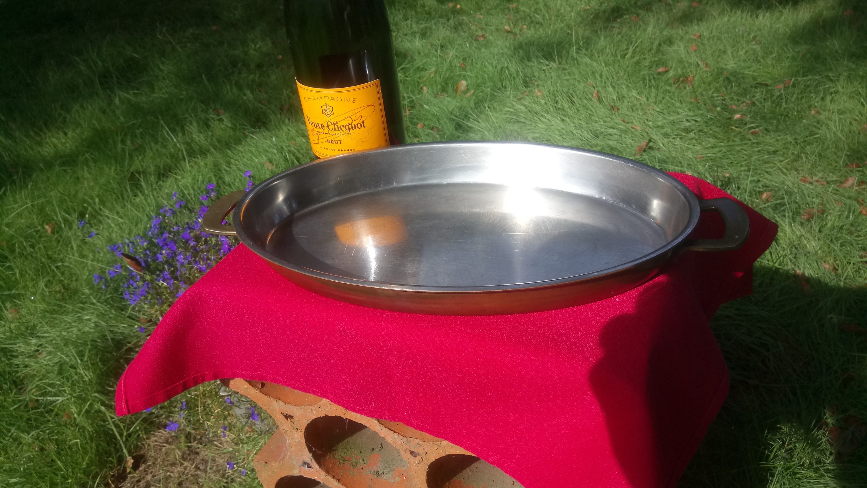 Swiss Made SPRING Culinox Copper Oval Fish Pan With Brass Handles ...