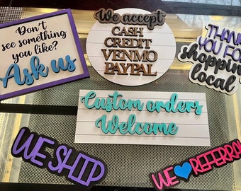 Vendor Booth Sign - Etsy