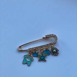 Baby Evil Eye Safety Pin Pregnancy Pin - Etsy
