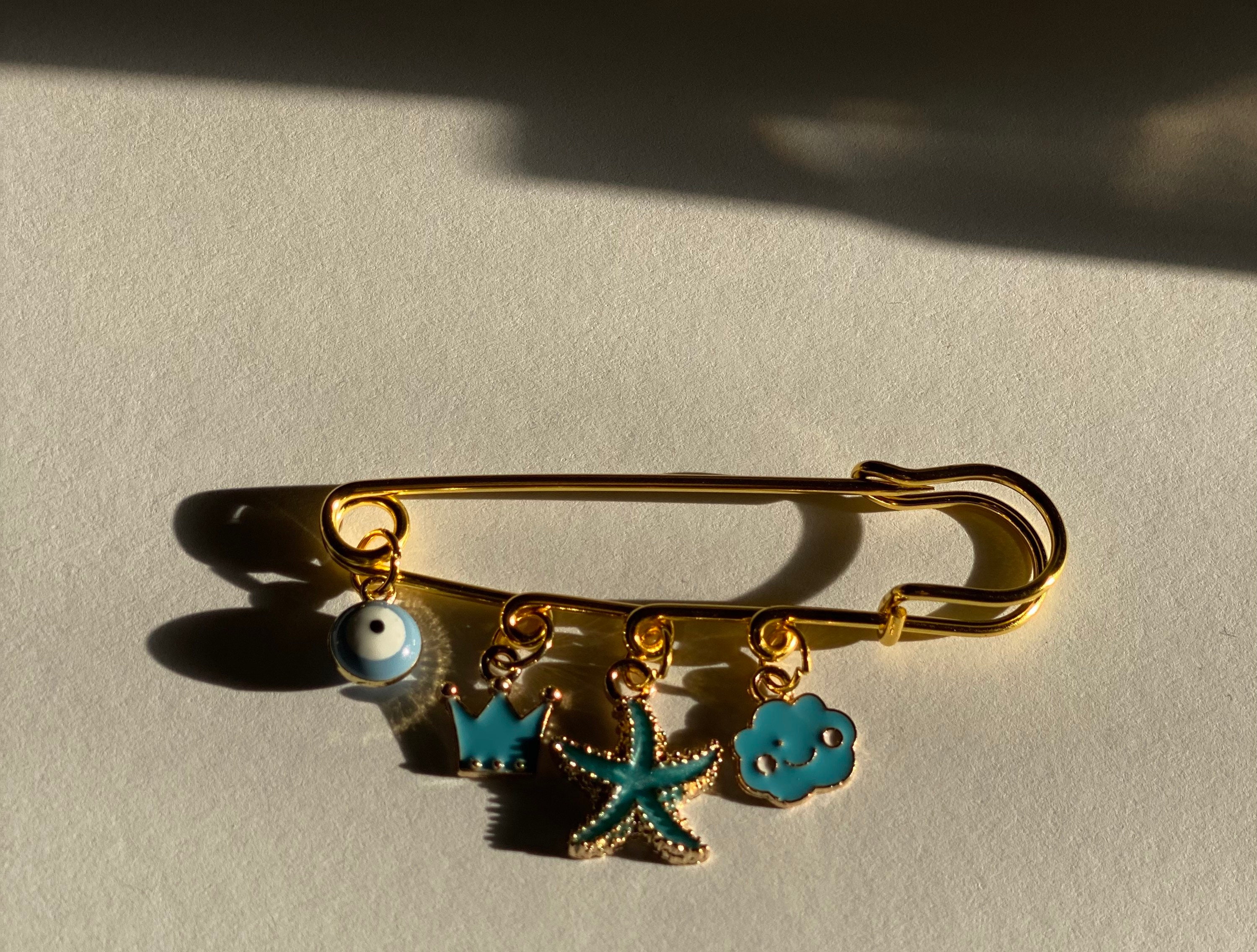 Baby Evil Eye Safety Pin Pregnancy Pin - Etsy