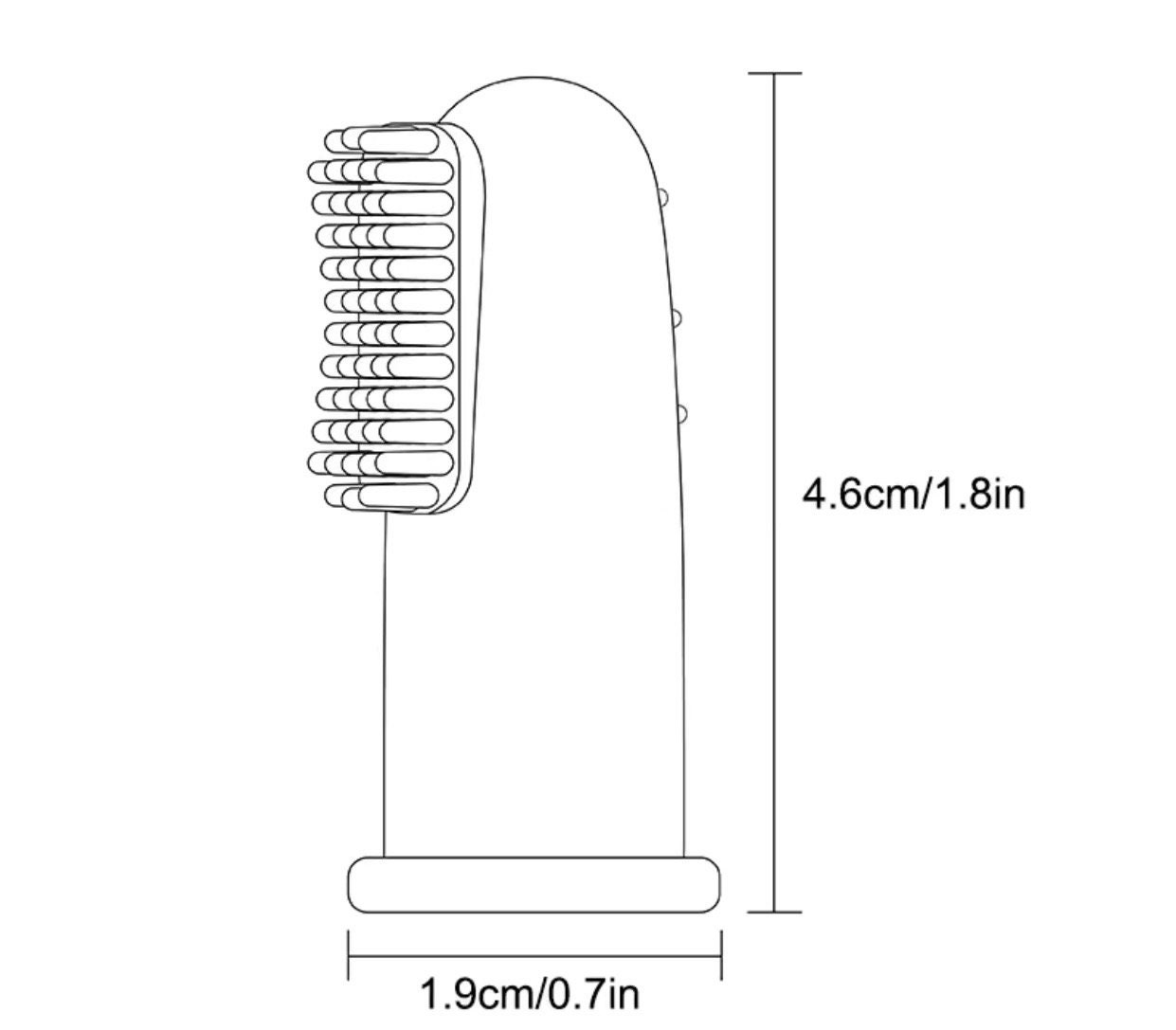 3 Pack Silicone Finger Toothbrushes - Etsy