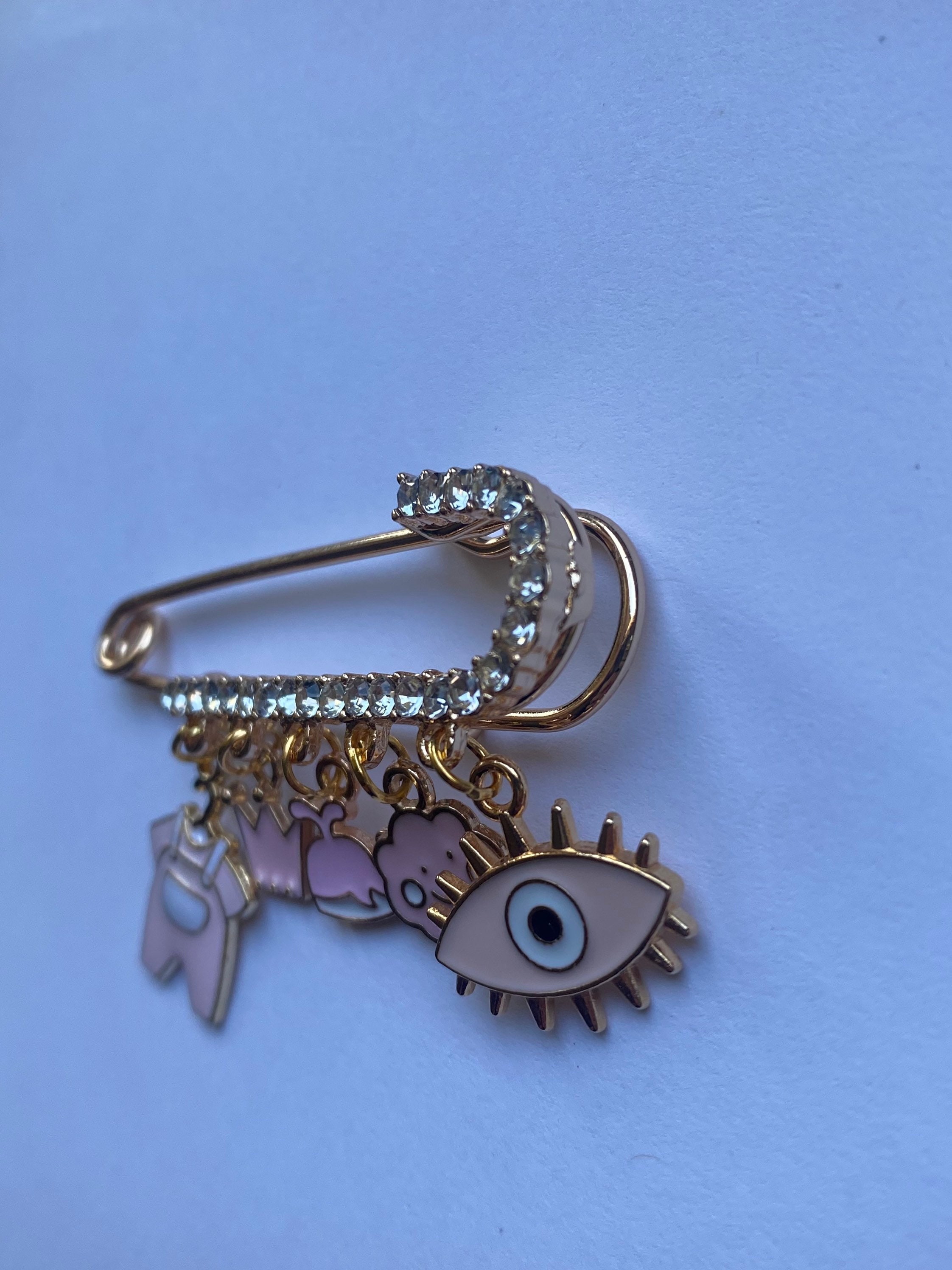 Baby Evil Eye Safety Pin Pregnancy Pin - Etsy
