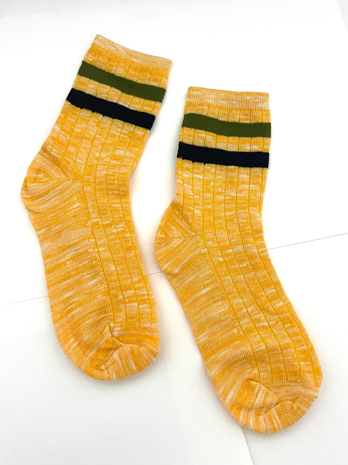 Set of 3 Unisex Vintage Style Crew Socks -crew Men Socks - Mens Crew ...