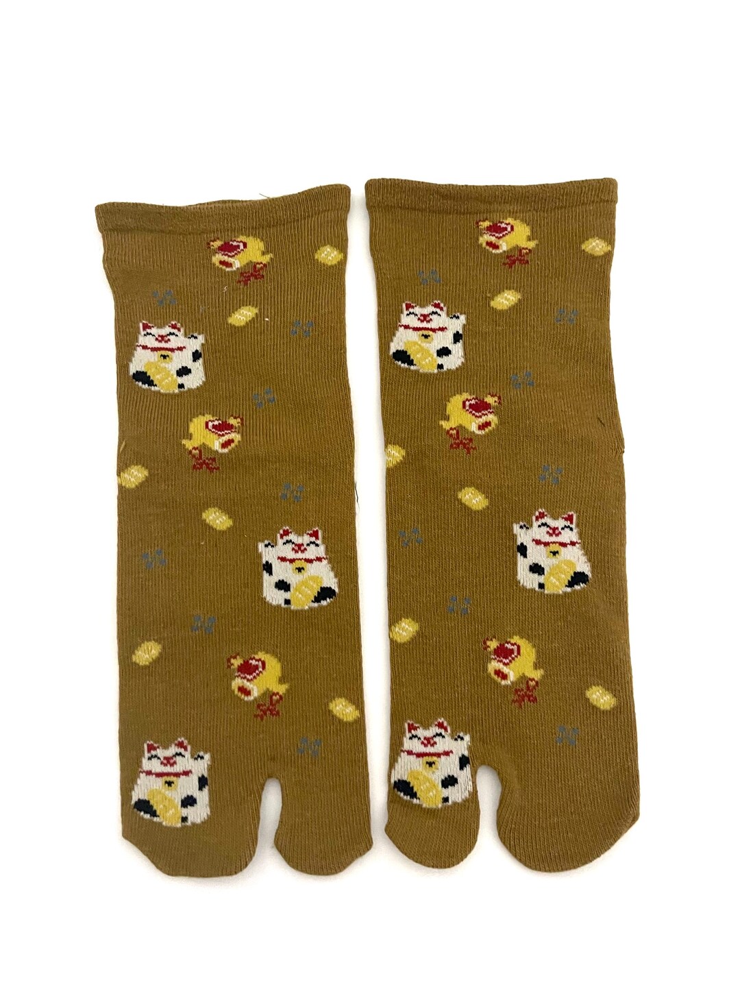 Maneki-neko Tabi Socks: Japanese Split-toe Lucky Cat Socks - Etsy
