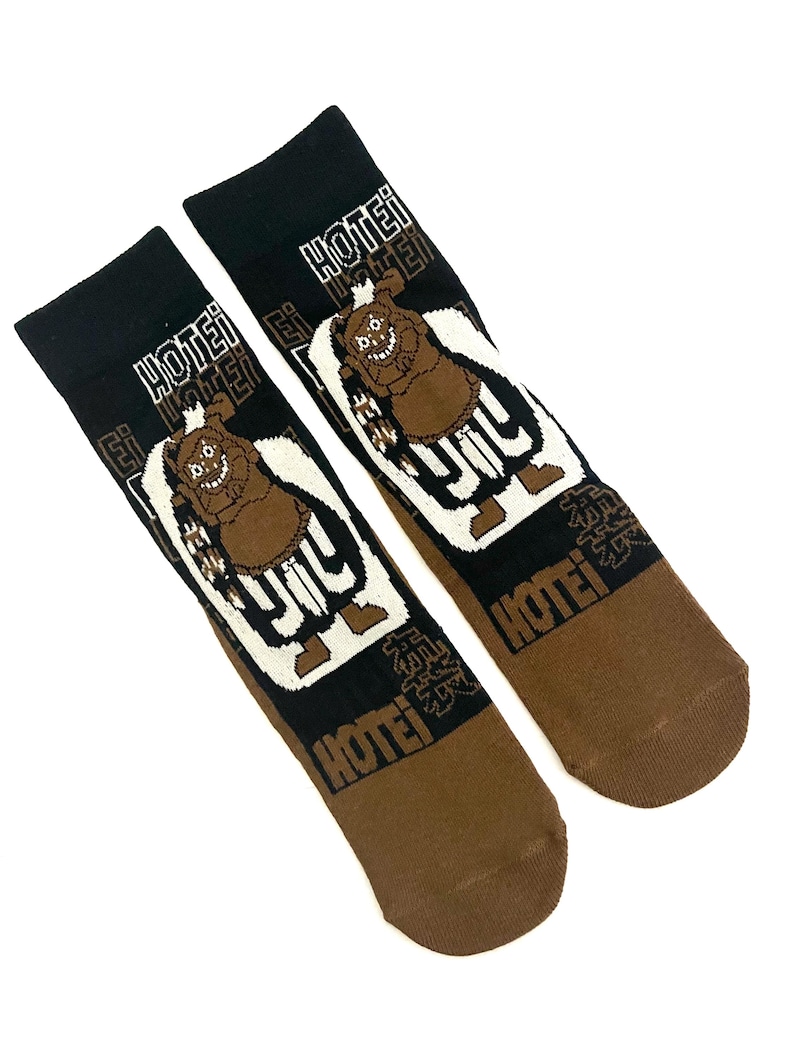 Hotei Laughing Buddha Socks: Japanese God of Happiness Crew Socks - Etsy