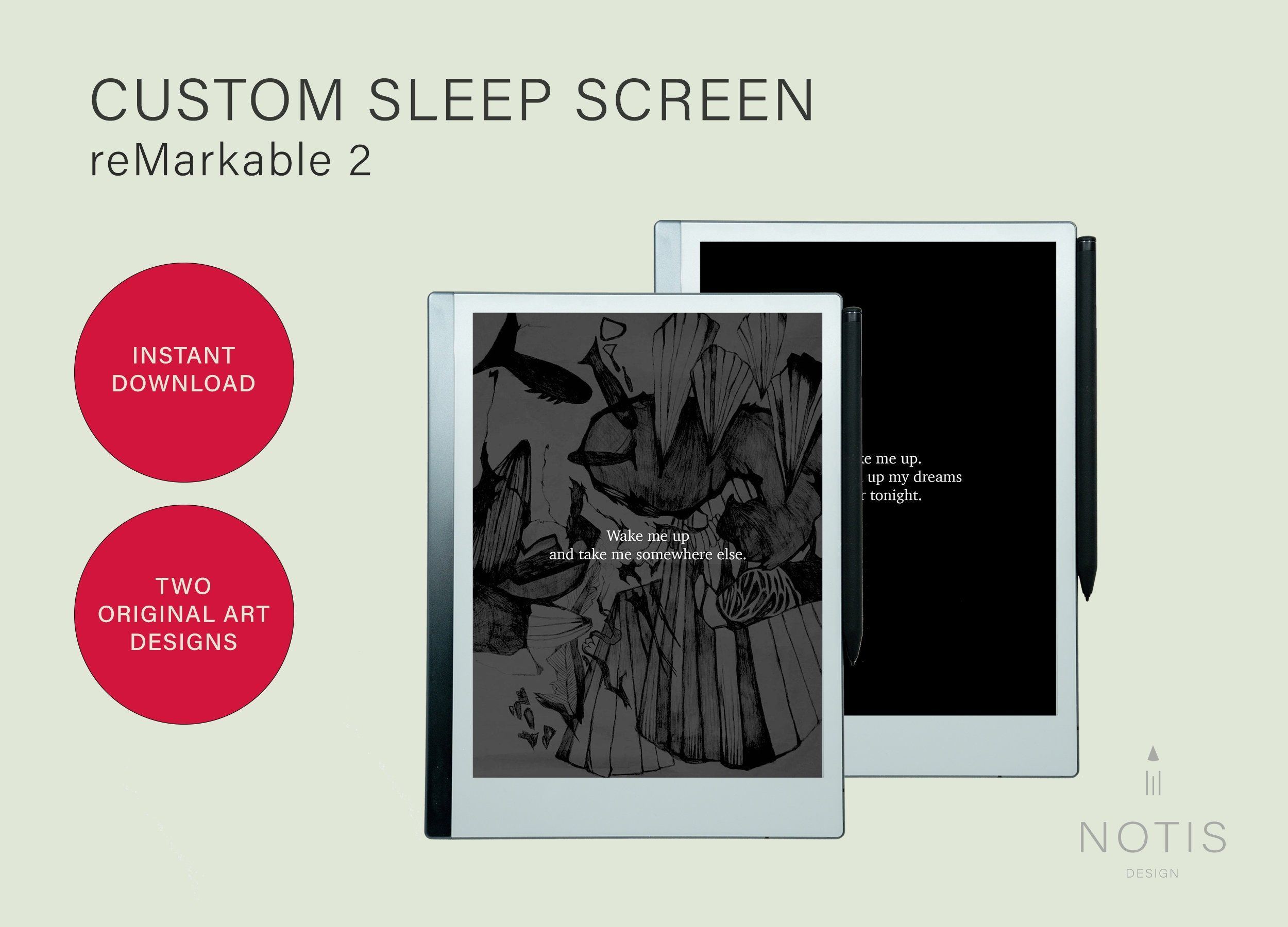 reMarkable Cover 6 templates Digital Download Mandala Sleep Screen for ...