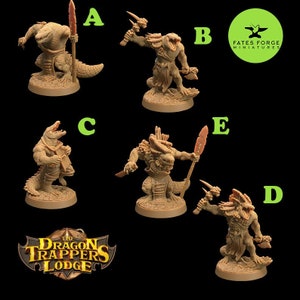 Gator Folk / Lizard / Monster / Swamp / Fungus / Pathfinder / - Etsy