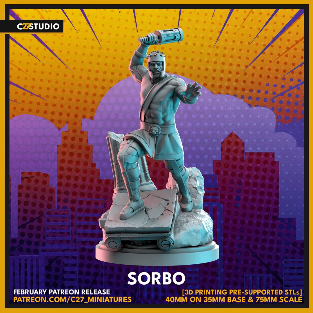 Sorbo / Demigod / Crisis Protocol / Comic / Hero / Dnd / C27 / 3D Print ...