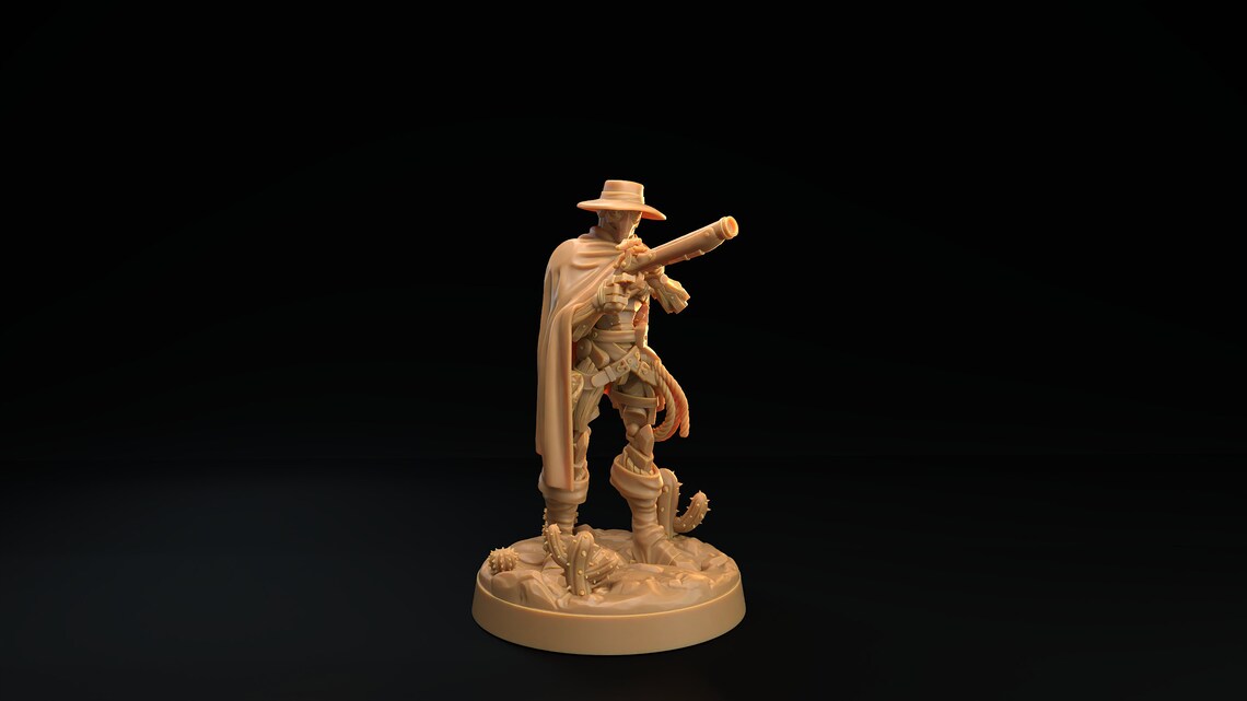 Cyborg Cowboy / Cyborg / Western / Robot / Pathfinder / Dnd / - Etsy