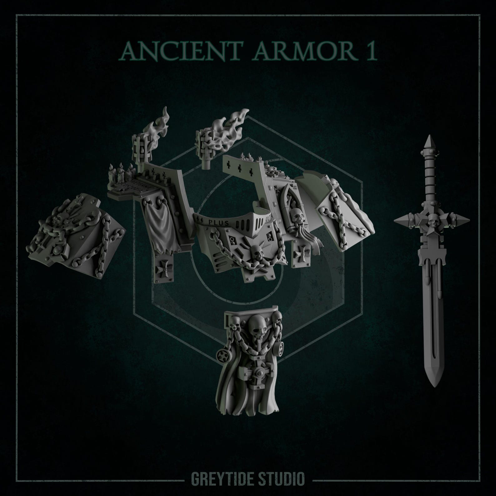Ancient Armor Upgrade Kit / Big War Robot / Imperial / Marine / Space ...