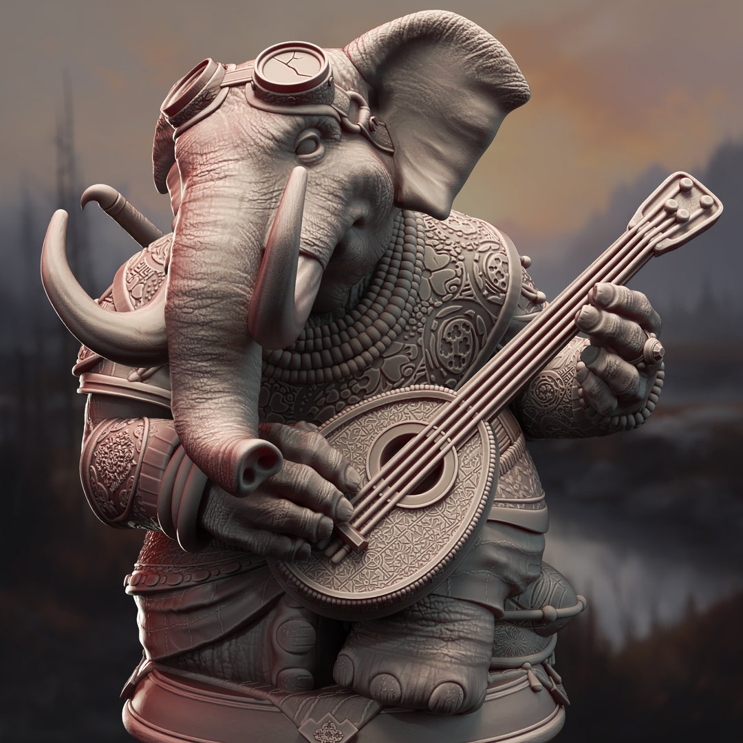Mahogany Ivory Bard / Loxodon / Elephant / Bard / Beast Folk ...