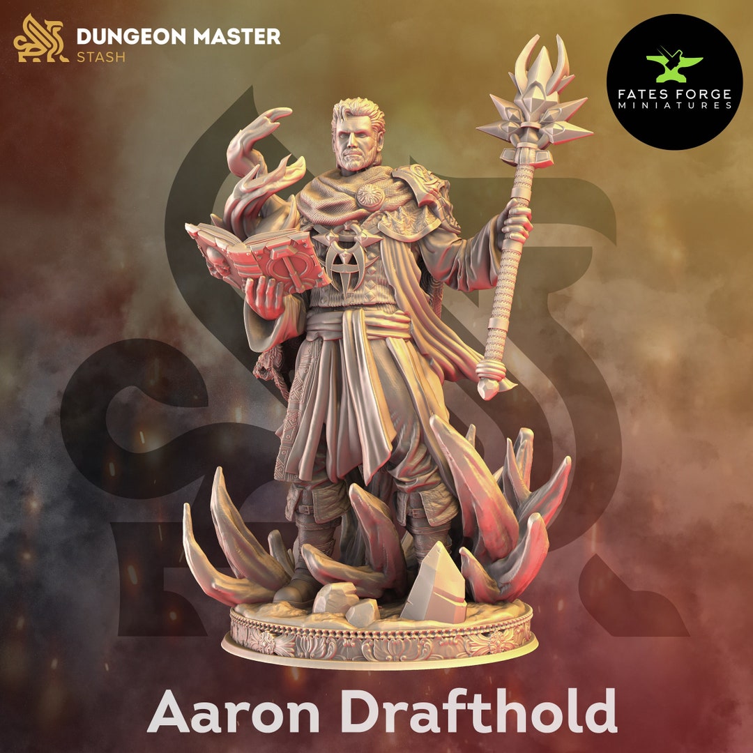 Aaron Drafthold / Wizard / Fire Mage / Human / Dnd / GM Stash / 3D ...