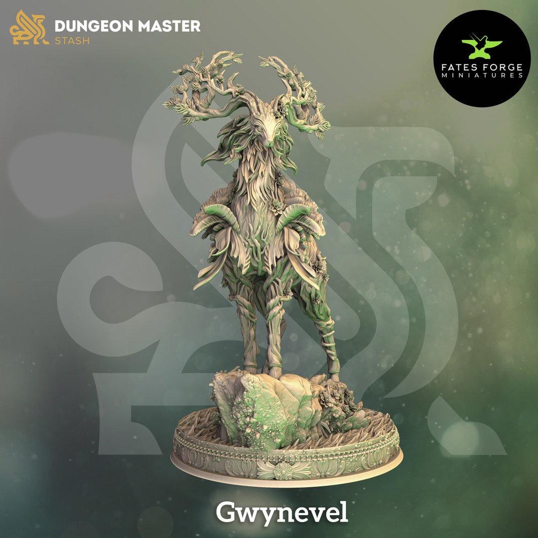 Gwynevel / Fey Stag / Fae / Dnd / GM Stash / 3D Print / 4K Mini ...